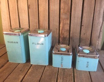 Kitchen canisters | Etsy