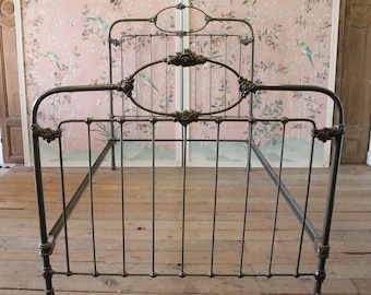 Antique iron bed | Etsy