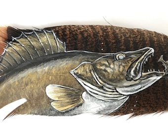 Walleye painting | Etsy