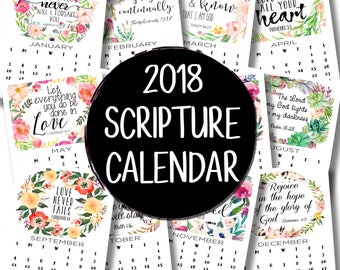 Calendario de pared | Etsy