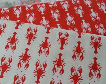 Lobster fabric | Etsy