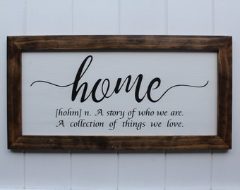 Rustic home sign | Etsy