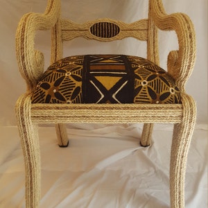 Mud cloth chair | Etsy