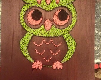 Owl string art | Etsy