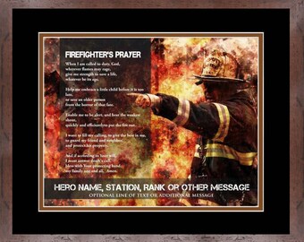 Firefighters prayer | Etsy