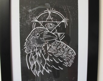 Wood & Linocut Prints | Etsy UK