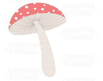 Toadstool clip art | Etsy