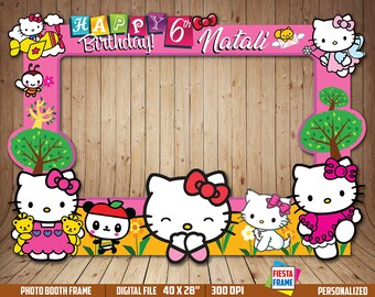 Hello kitty photo booth prop | Etsy