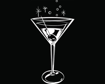 Martini svg | Etsy