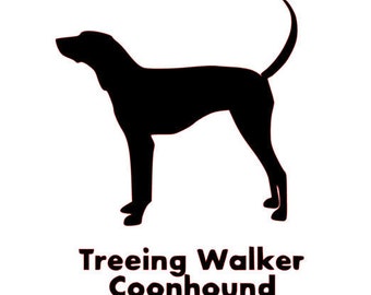 Coonhound decal | Etsy