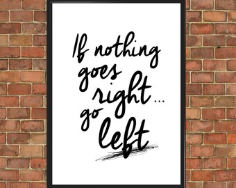 Funny Art Print Work In Progress Poster Typographic Phrase