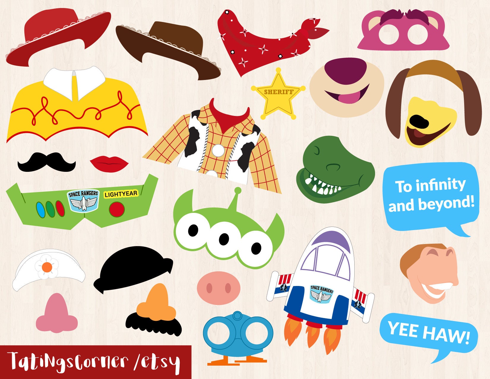 Toy Story Printable Photo Props