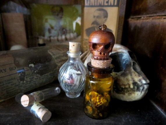 Special Edition LARGE Gris Gris Glass Display Bottle Voodoo