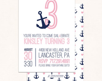Anchor invitation | Etsy