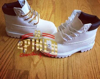 Custom timberlands | Etsy