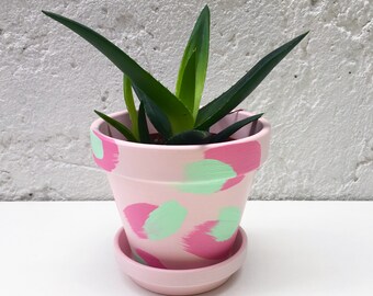 Pink planter | Etsy