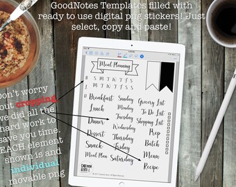 Goodnotes template | Etsy