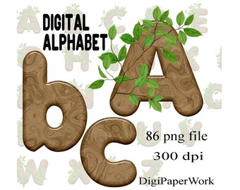 Tree branch letters | Etsy