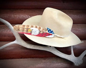 Cowboy hat feathers | Etsy