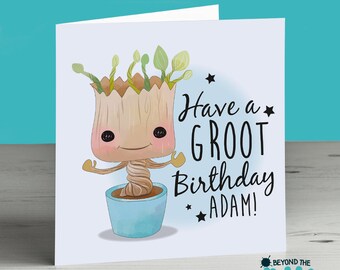 Groot birthday card | Etsy