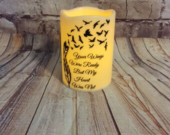 Memorial candle | Etsy