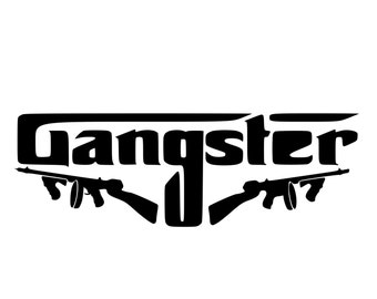 Gangster decal | Etsy