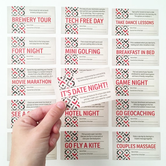 READY TO SHIP 52 Date Night Ideas Date Night Cards Date READY TO SHIP 52 Date Night Ideas Date Night Cards Date