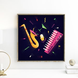 Jazz wall art | Etsy