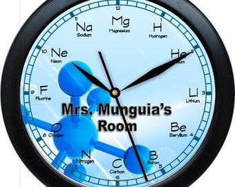 Science clock | Etsy