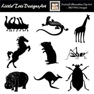 Animal silhouette | Etsy