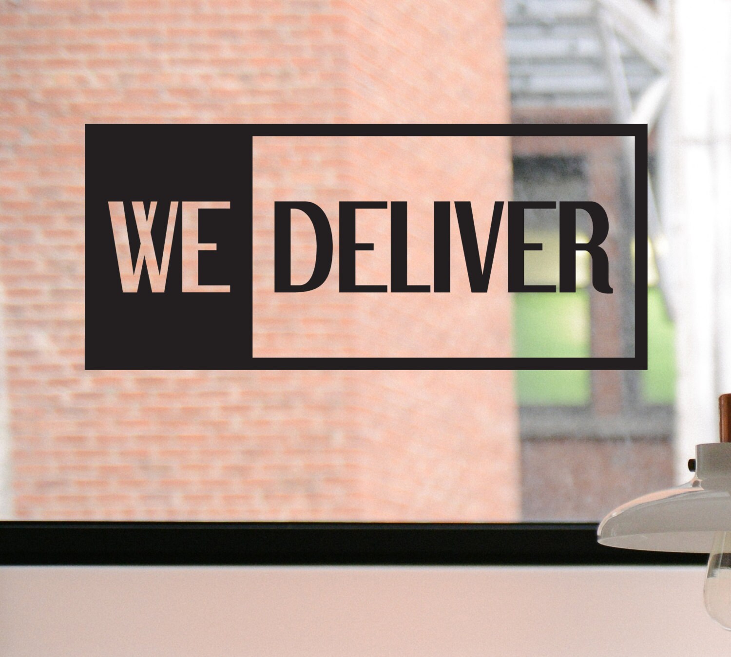 We Deliver Decal We Deliver Sign We Deliver Sticker