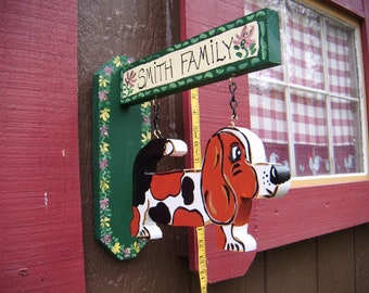 Basset hound sign | Etsy