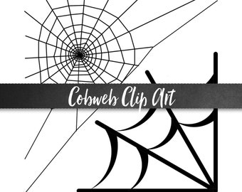 Spider Web Clip Art Spooky Halloween Clip Art Digital Stamps