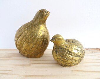 Brass bird figurine | Etsy