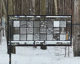 Stained glass panel | Etsy