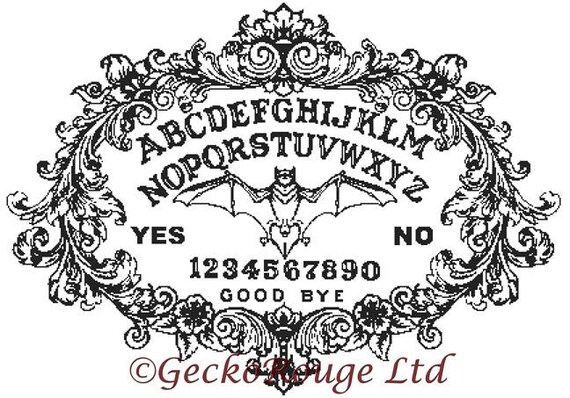 Printable Ouija Board Planchette Sketch Coloring Page