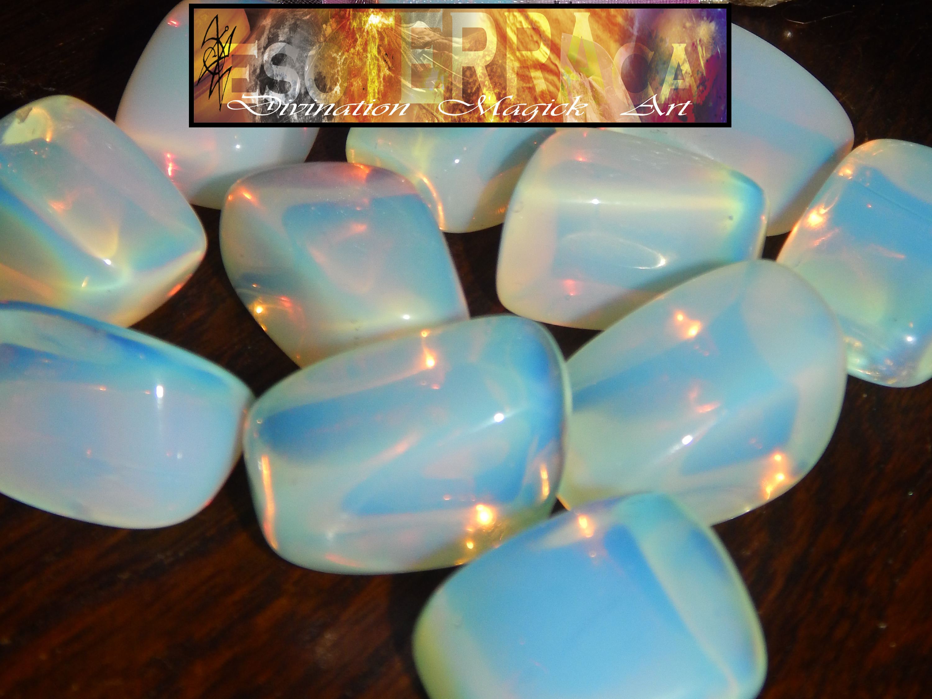 TUMBLED OPALITE Opalite Tumble Stones 1 Inch Gemstones TUMBLED OPALITE Opalite Tumble Stones 1 Inch Gemstones