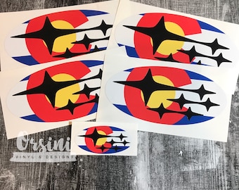 Colorado flag decal | Etsy