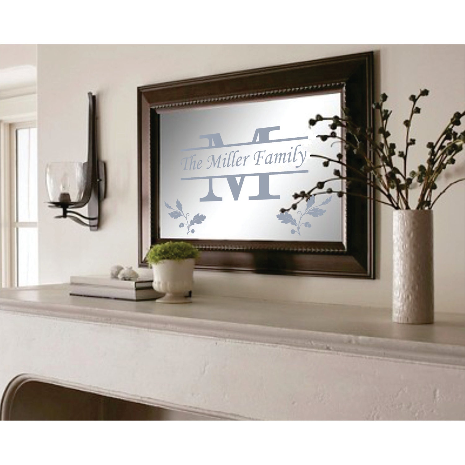 XL Personalized Mirror Personalized gift Monogrammed Mirror