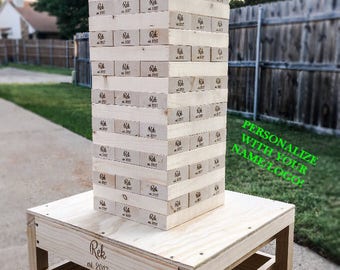 Wood stacking blocks | Etsy