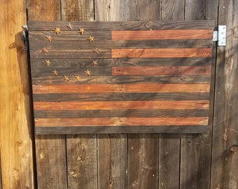 Wood flag | Etsy