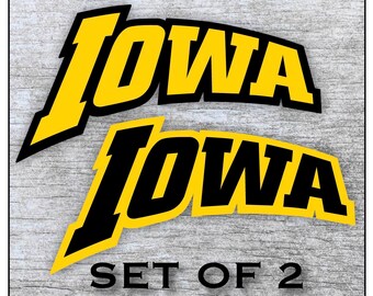 Iowa hawkeye decal | Etsy