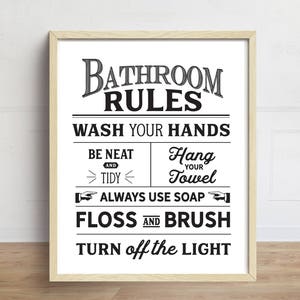 Bathroom art | Etsy