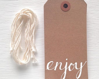 Kraft gift tags | Etsy