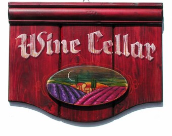 CUSTOM WINE CELLAR Sign Personalized Wine Cellar Sign