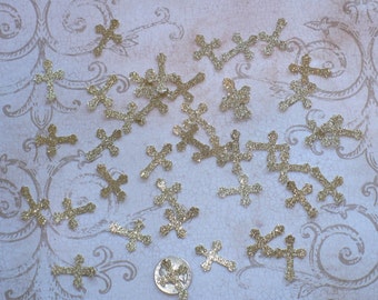 Gold glitter cross | Etsy