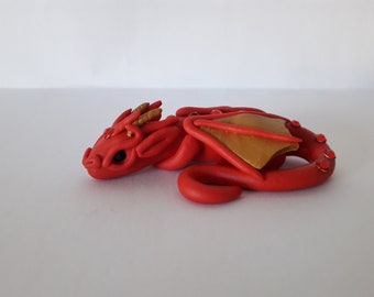 Polymer clay dragon | Etsy