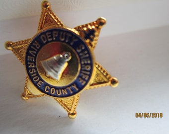 Gold sheriff badge | Etsy