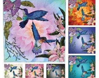 Hummingbird applique | Etsy