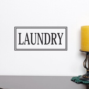 Laundry door decal | Etsy